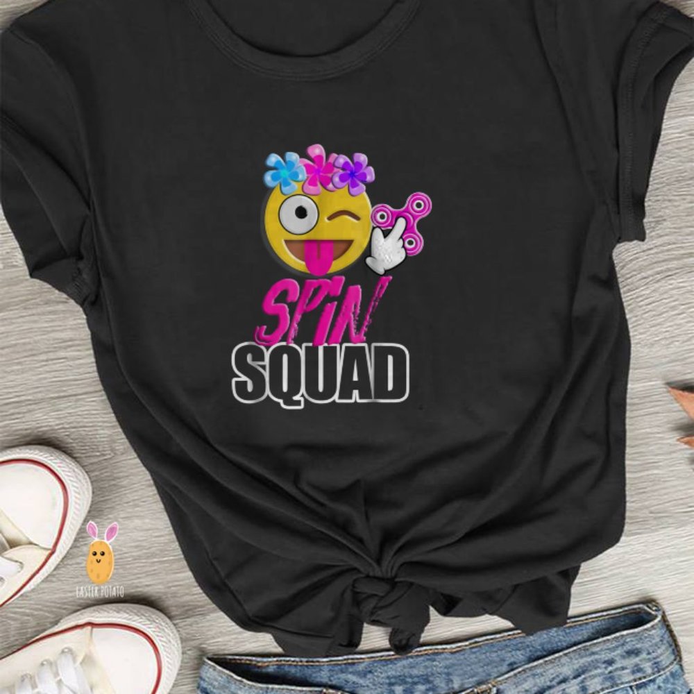 Idget Spinner Emoticon Spin Squad Flower Crown - Gem